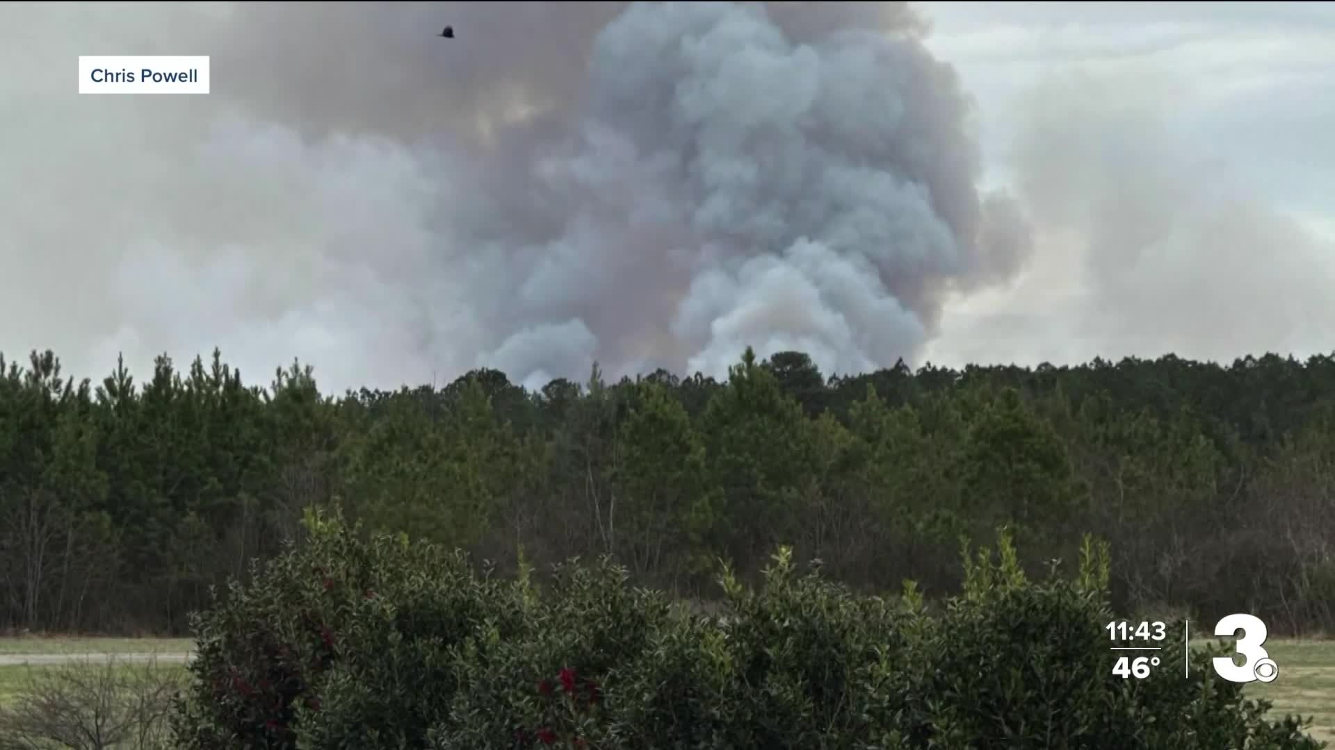 70+ firefighters knock down 400-acre brush fire in Isle of Wight's Mill ...