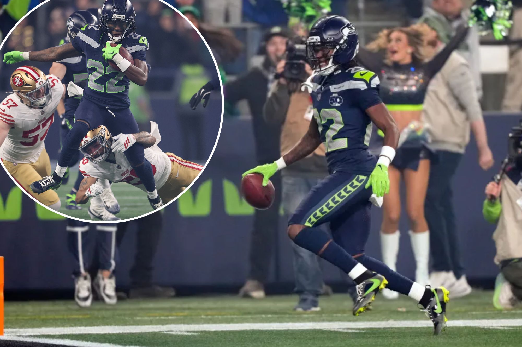 Seahawks star Rashid Shaheed returns opening kickoff for 95-yard TD in ...