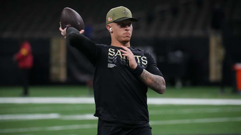 Saints’ Tyler Shough makes case for Spencer Rattler