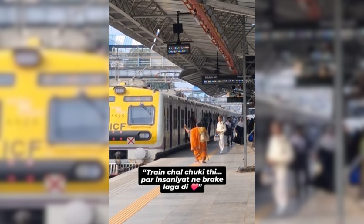 Watch: Driver stops Mumbai local train mid-departure to allow elderly ...