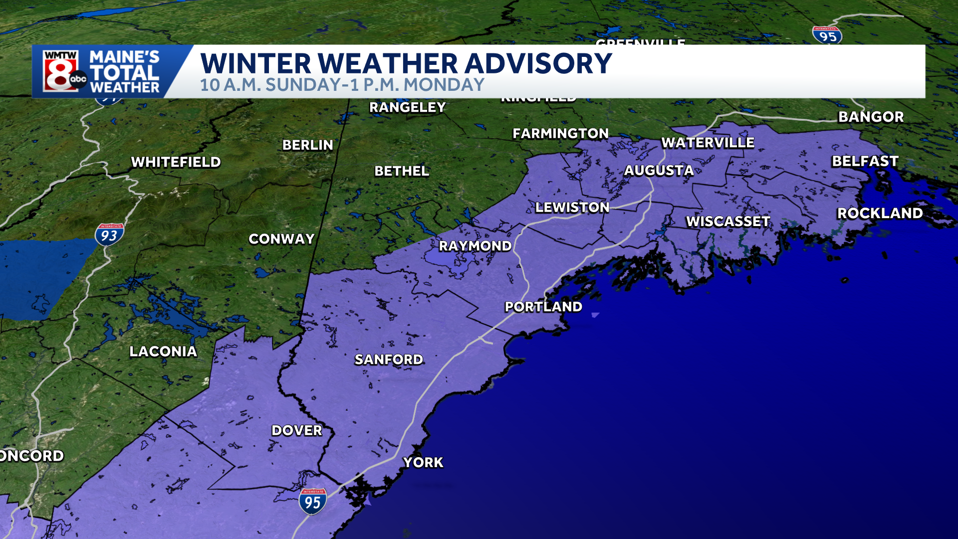 Winter weather advisory in effect as snowfall increases tonight