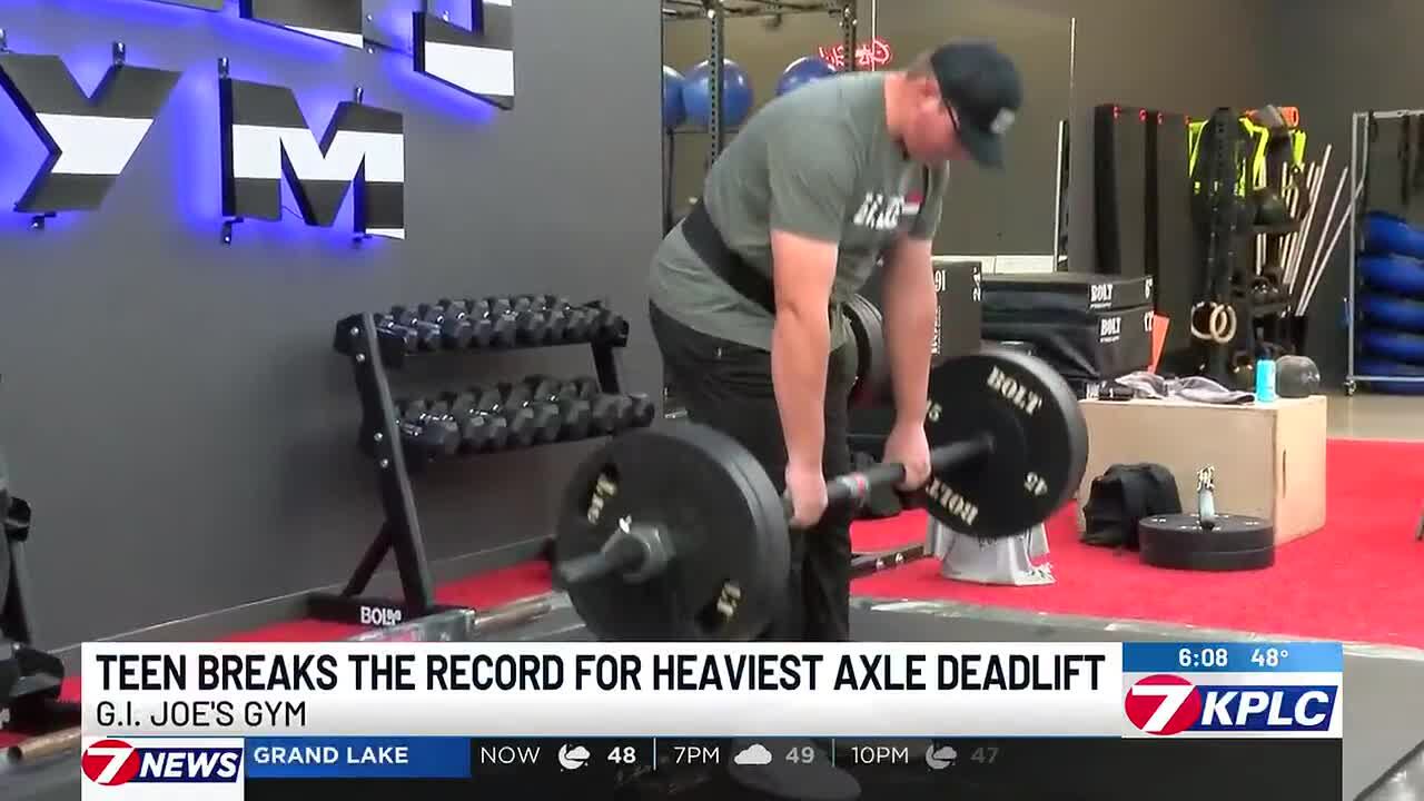 SWLA teen breaks world record in Armlifting USA axle deadlifting ...
