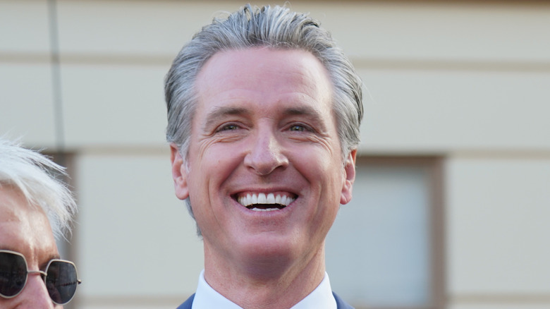 Gavin Newsom isn't beating the Botox allegations with these pics