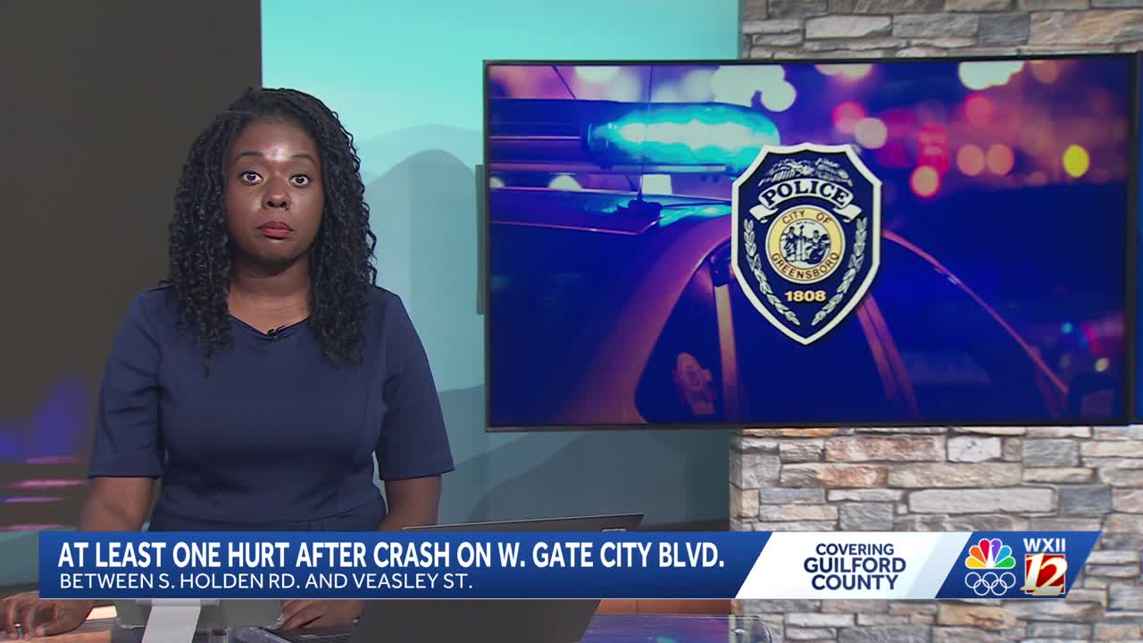 Part of West Gate City Boulevard closed after crash in Greensboro