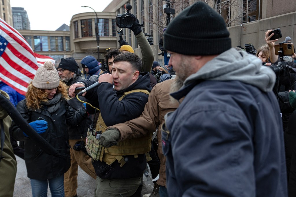 Pardoned Jan. 6 defendant says he was stabbed at Minneapolis ICE rally