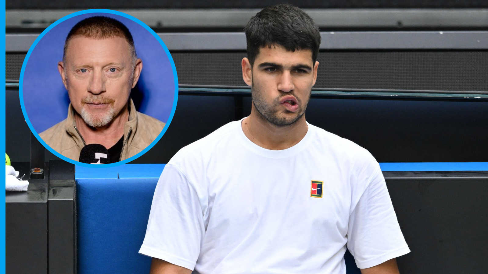 Boris Becker explains why 'pressure is on Carlos Alcaraz' and reveals ...