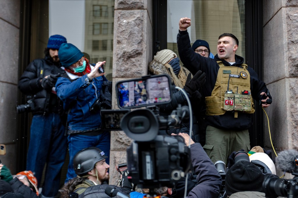 Pardoned Jan. 6 defendant says he was stabbed at Minneapolis ICE rally