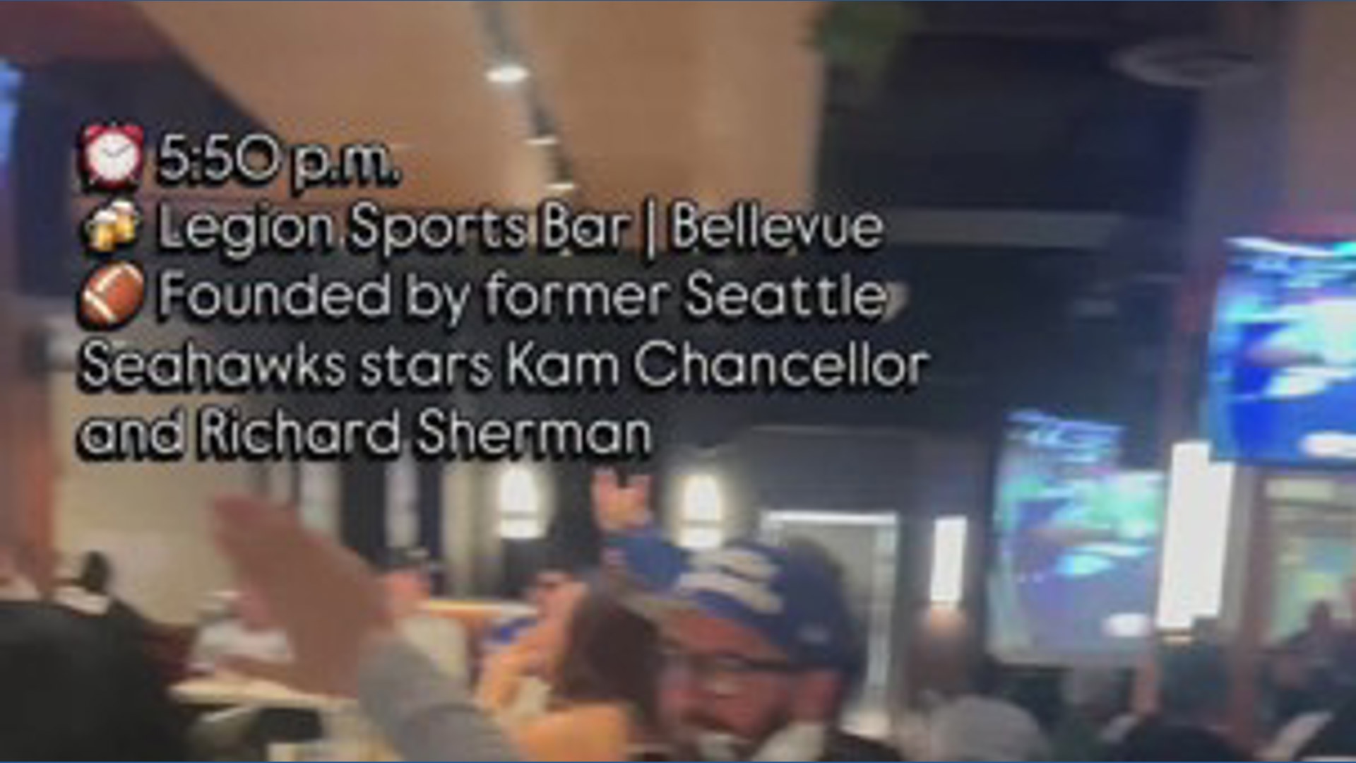 Packed house at Legion Bar for Seahawks-49ers