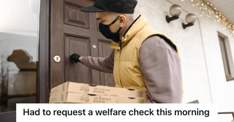 Man delivered to a beloved elderly woman who didn’t answer the door, so ...