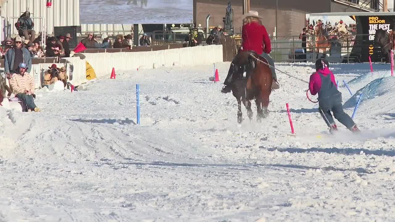 Heber skijoring competition adapts to warmer temperatures