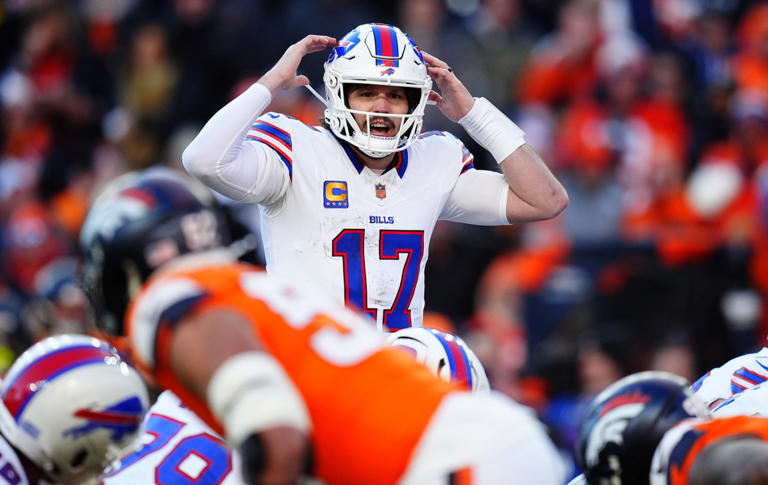 NFL fans express concern after seeing Josh Allen on crutches