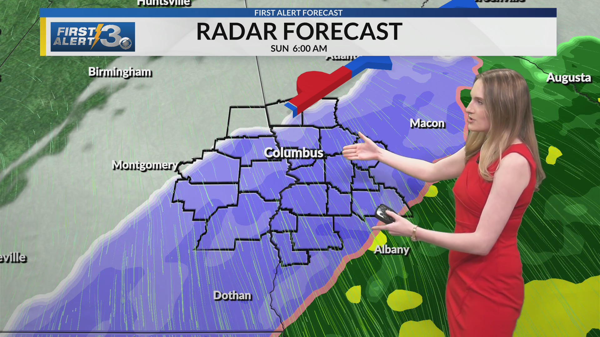 Columbus, GA weather Saturday PM (01/17/26) - Kaylee Barbee