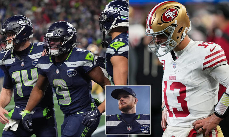 Seahawks destroy 49ers in NFL playoffs as Sam Darnold inspires 35-point ...