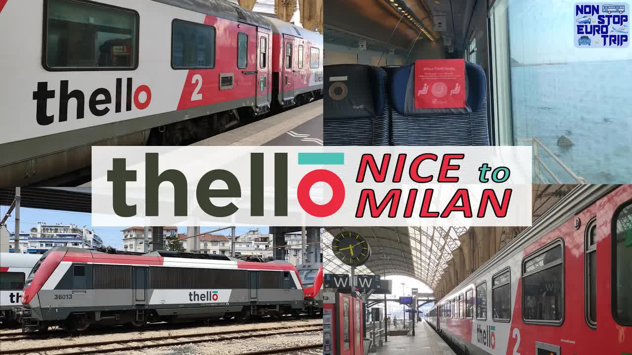 Stunning train trip on the French Riviera / Nice to Milan Thello review ...