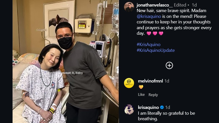 Kris Aquino gets stylish haircut after undergoing medical procedure