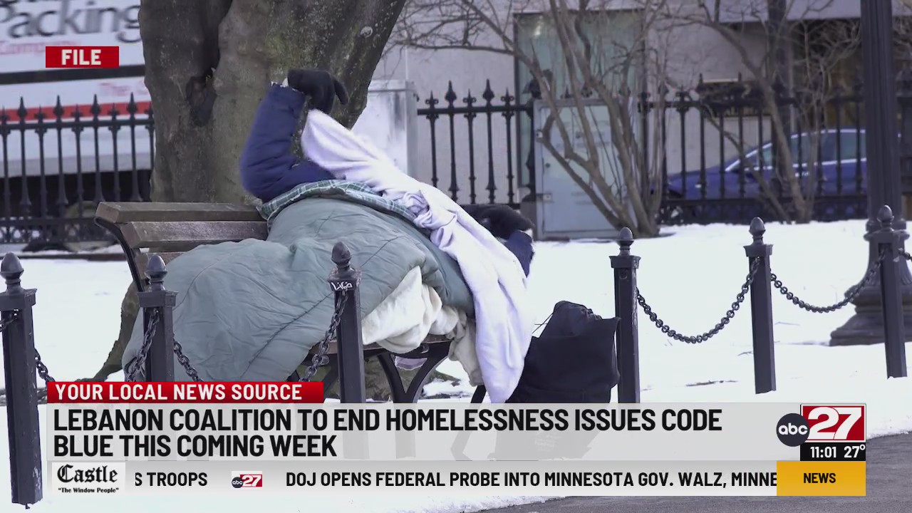 Lebanon Coalition to End Homelessness issues Code Blue this week