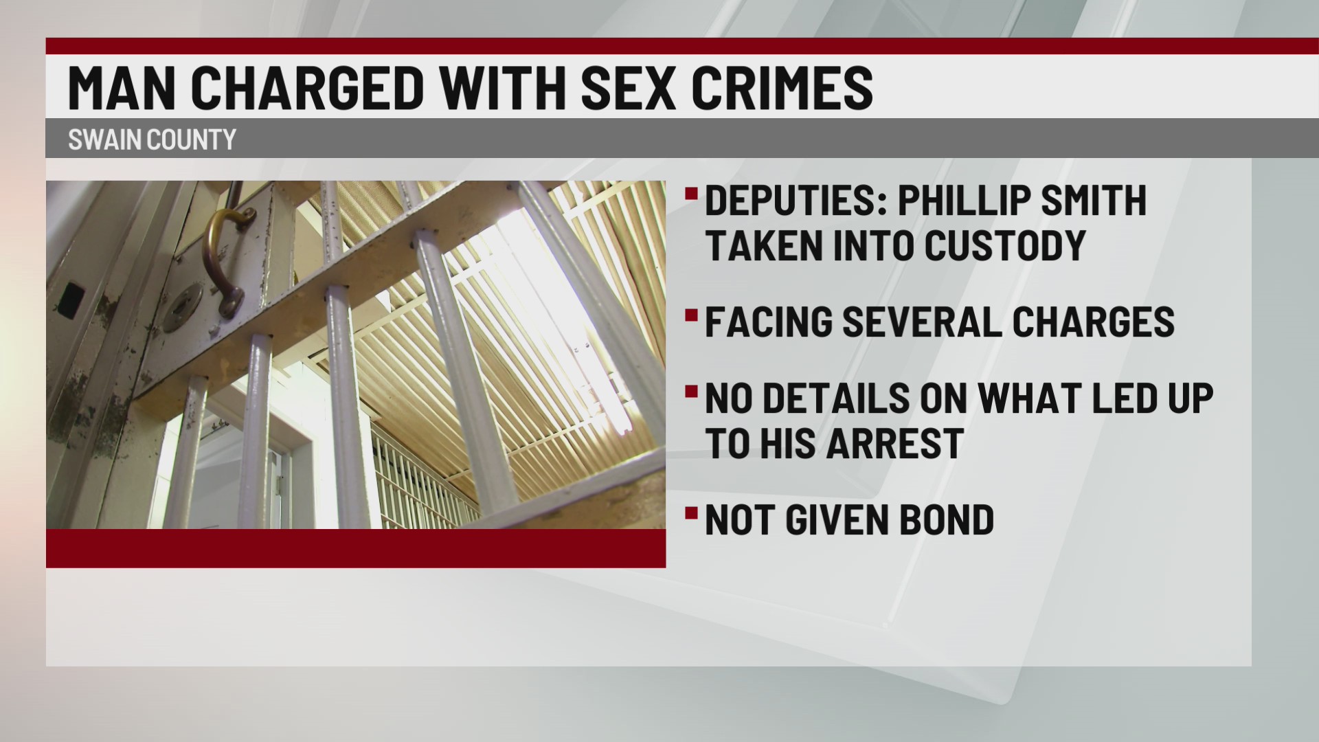 Man charged with sexual servitude, stalking in Swain County