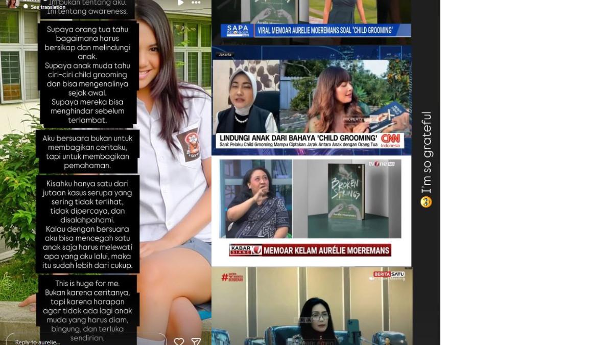 Pesan haru Aurelie Moeremans usai broken string viral hingga dibahas di ...