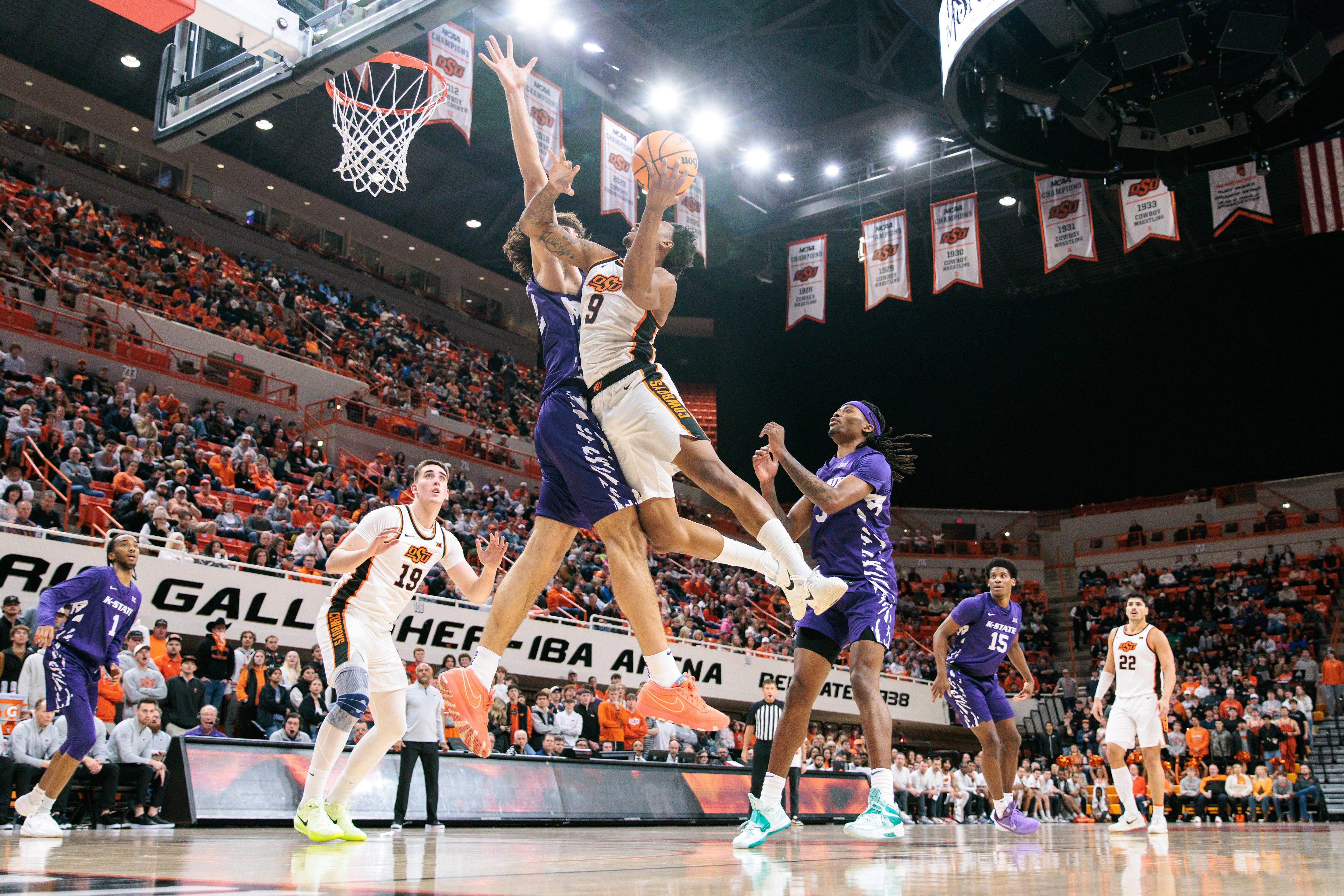 Oklahoma State basketball edges Kansas State on Vyctorius Miller's last ...