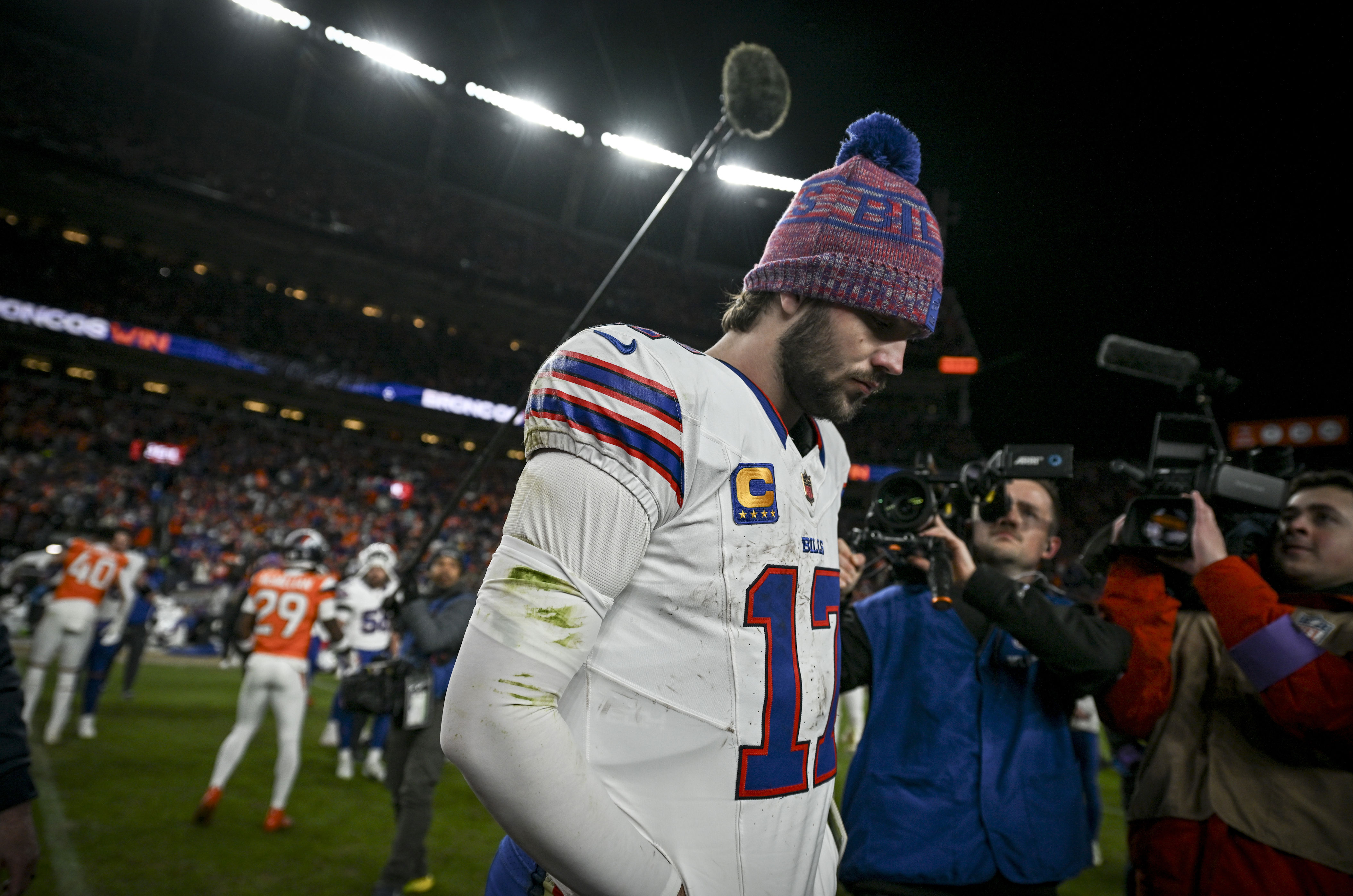 Josh Allen in tears as Buffalo comes up short again. He wasn't the only ...