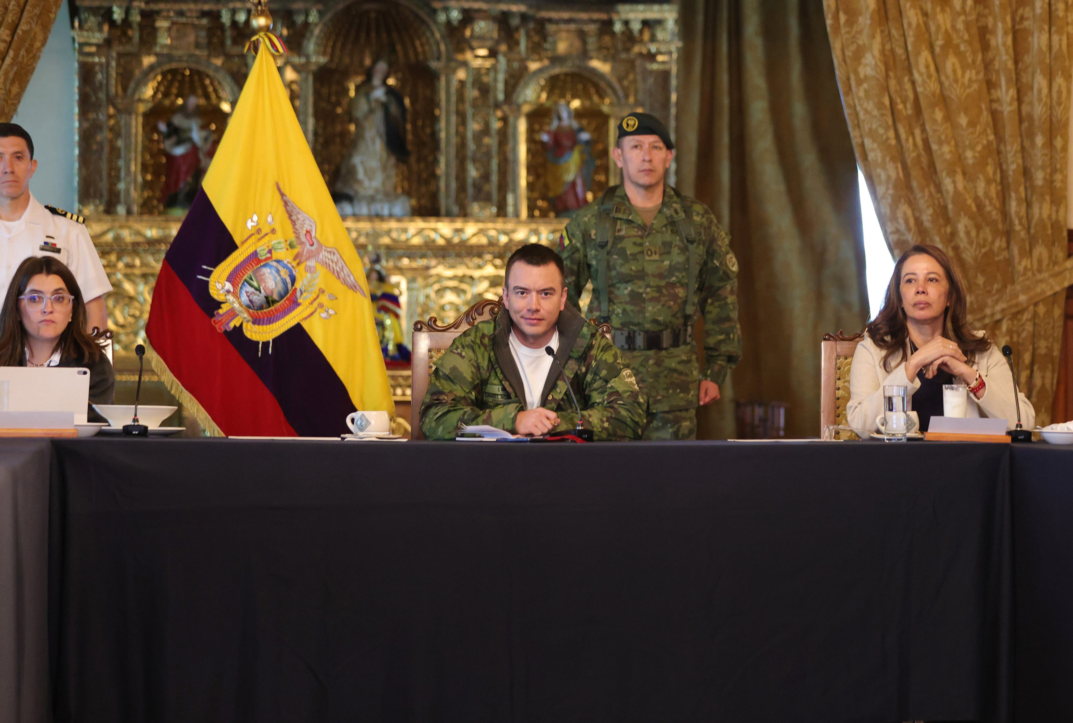 Daniel Noboa lideró gabinete ministerial para reforzar la seguridad y ...