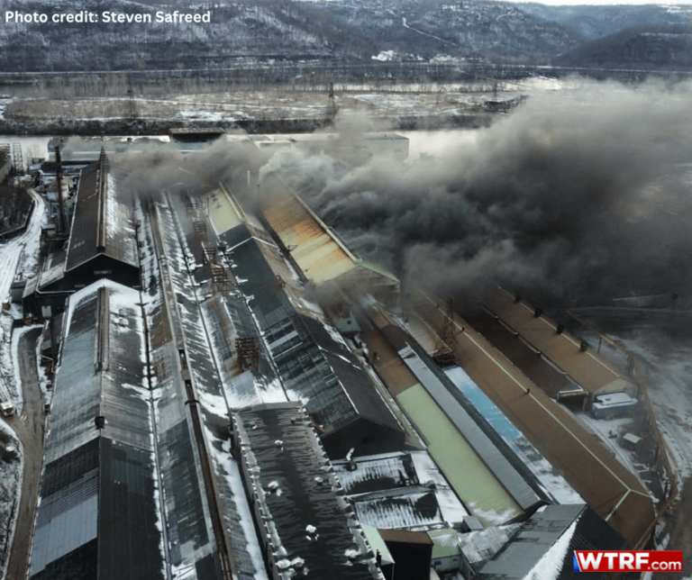 Update: Fire under control at West Virginia steel tin mill