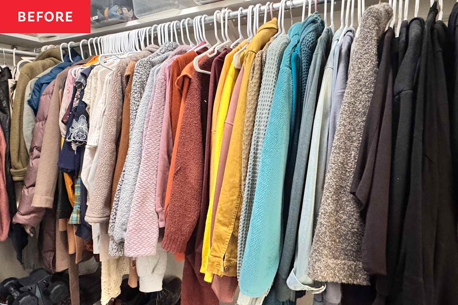 My closet was transformed by the rule of 3 trick