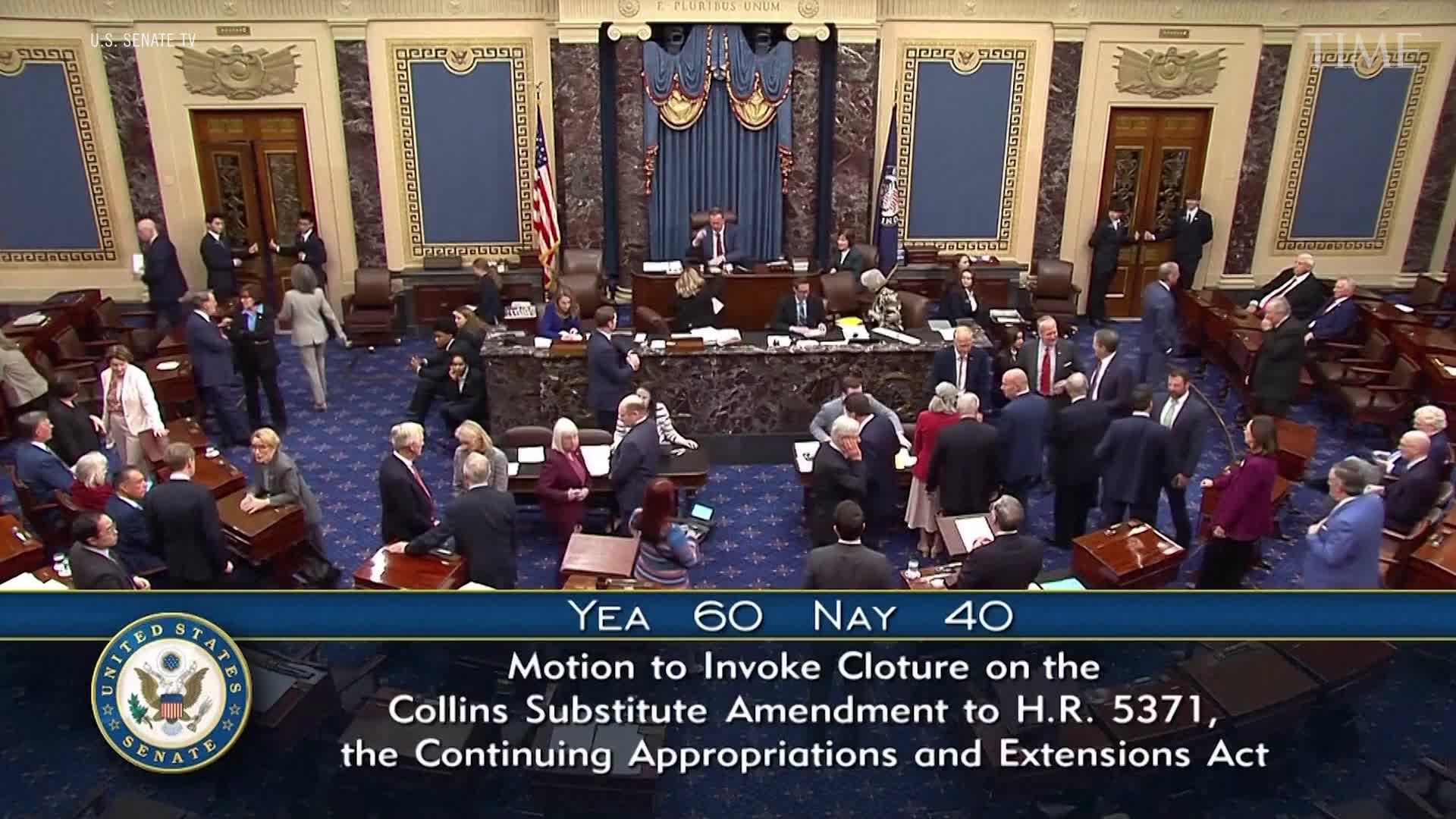 Senate passes package to end shutdown, sending it back to House