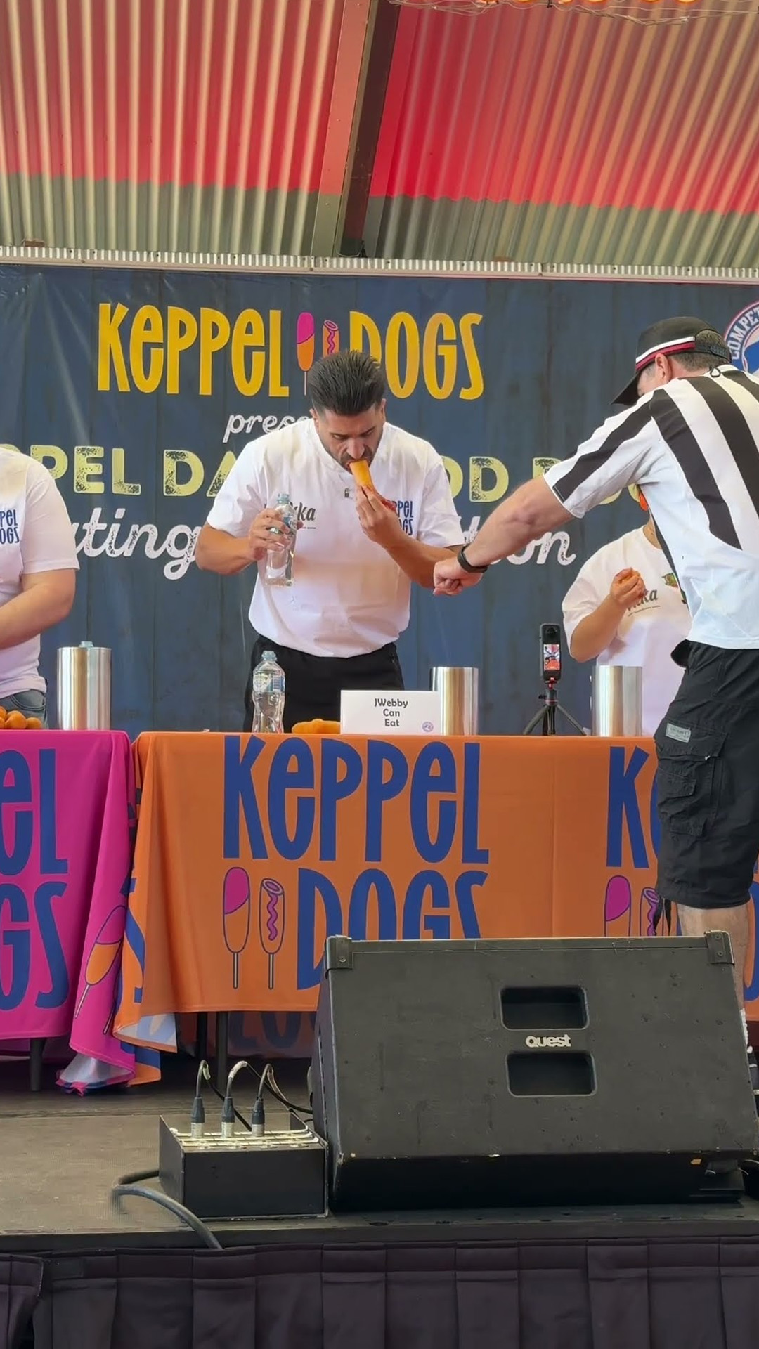 I am the Dagwood dog eating champion