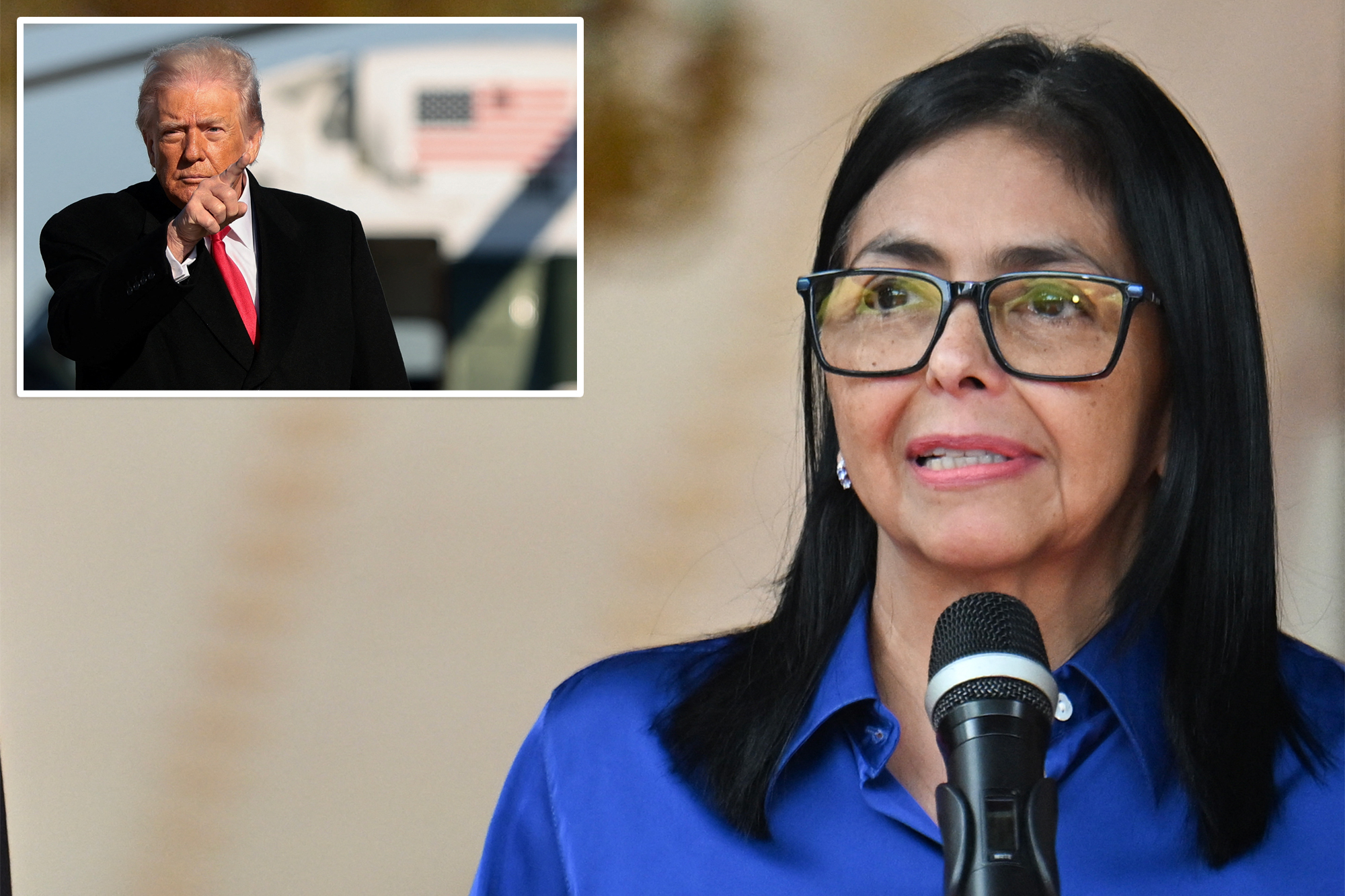 Venezuelan acting president Delcy Rodriguez was a 'priority' drug ...