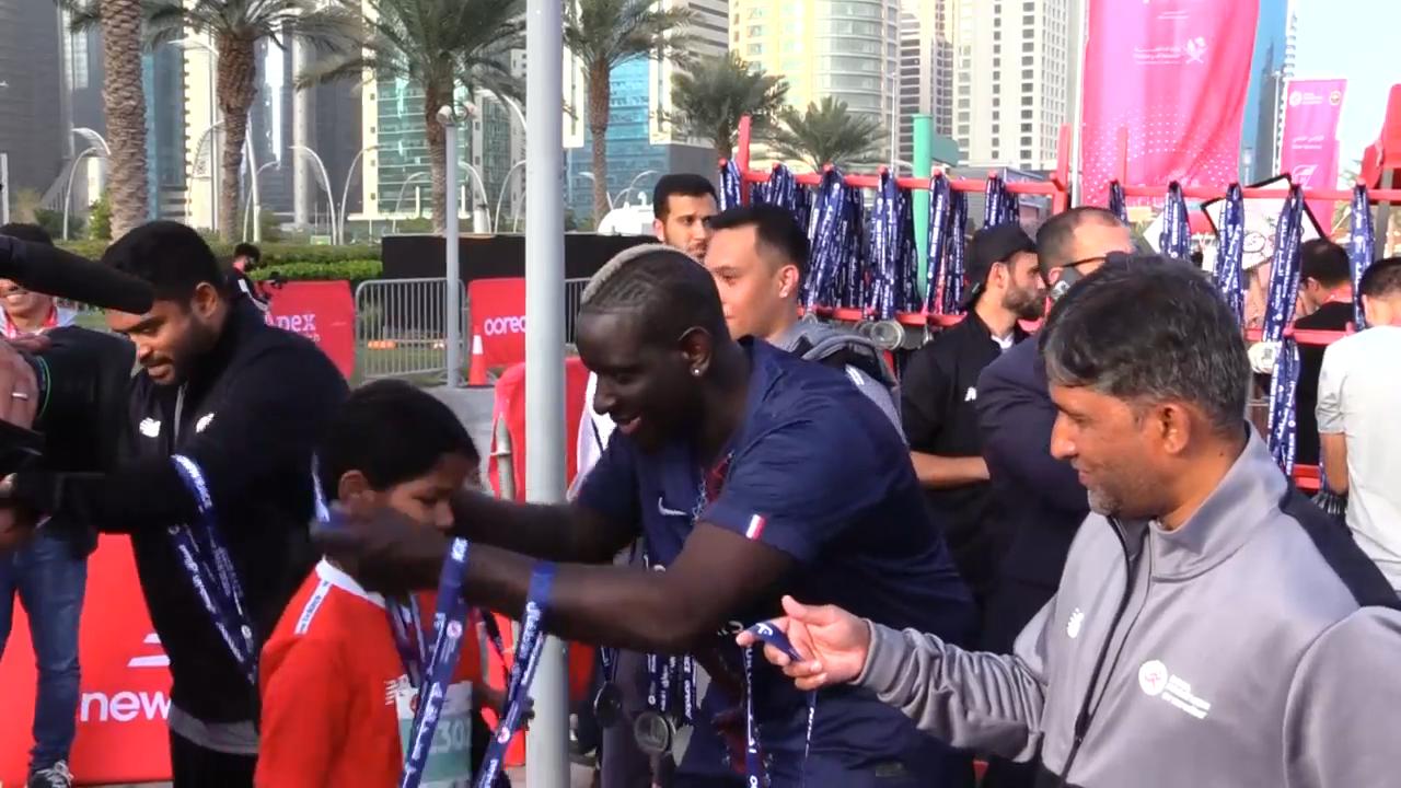 Ex-PSG star gives medals at Autism fun run in Qatar