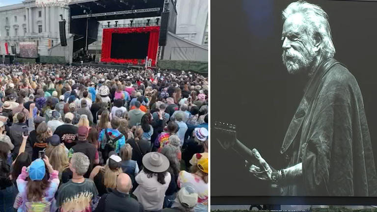 Thousands of Grateful Dead fans pay tribute to Bob Weir at public ...