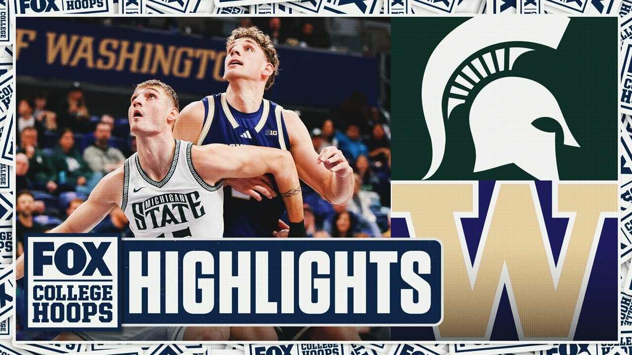No. 12 Michigan State Spartans vs. Washington Huskies highlights 🏀 FOX ...