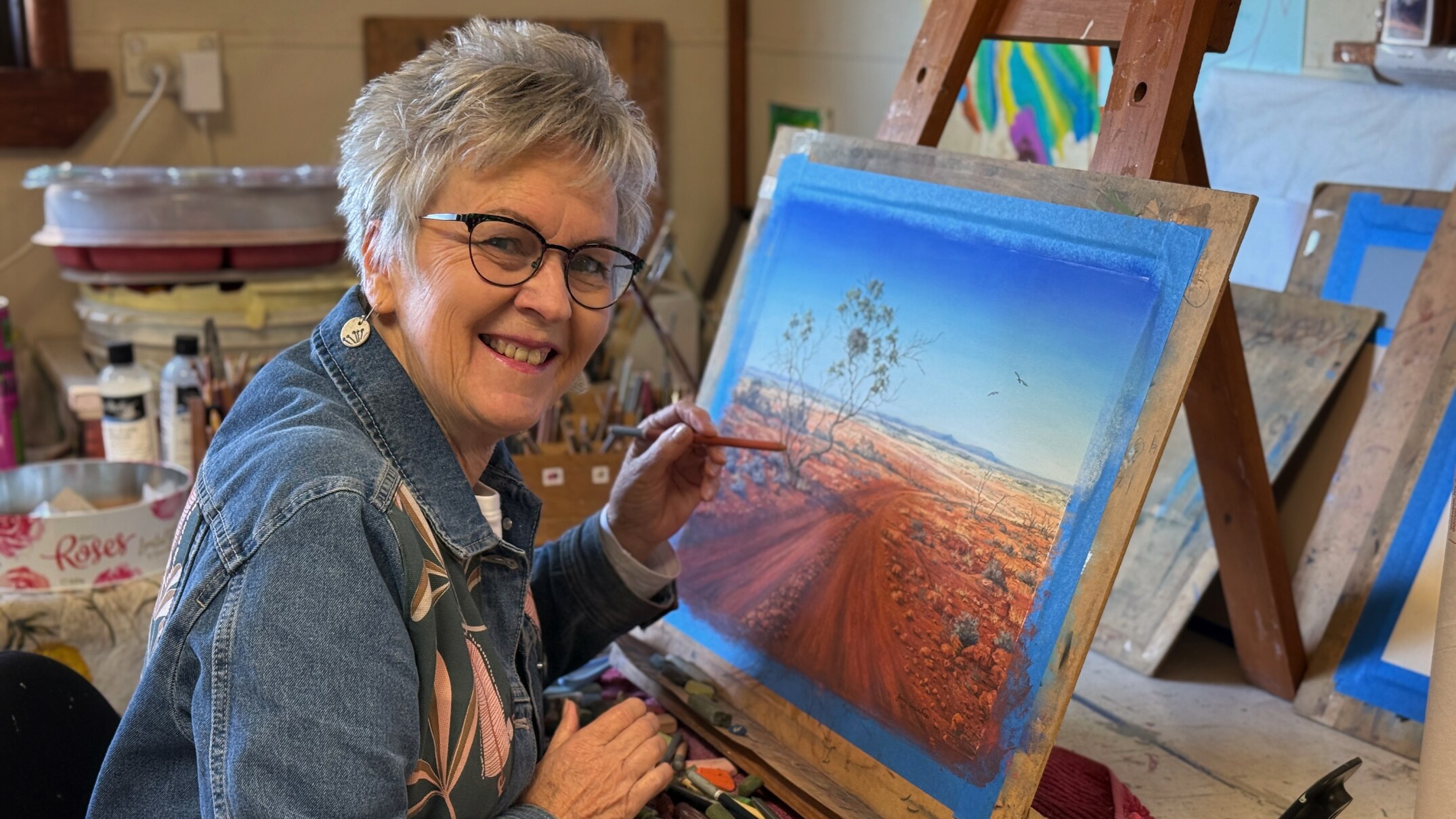 Bourke artist Jenny Greentree's career sprouted during millennium drought