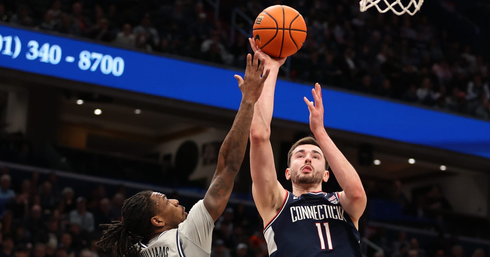 UConn basketball weathers emotional hangover, defeats Georgetown 64-62