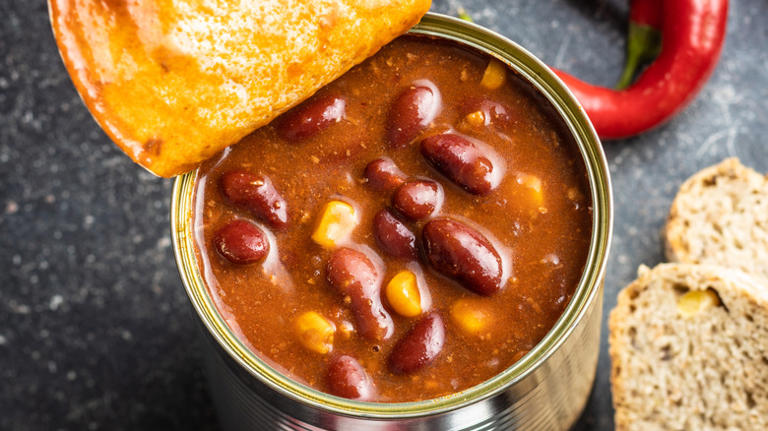 Fold canned chili into tortillas for a big quesadilla upgrade