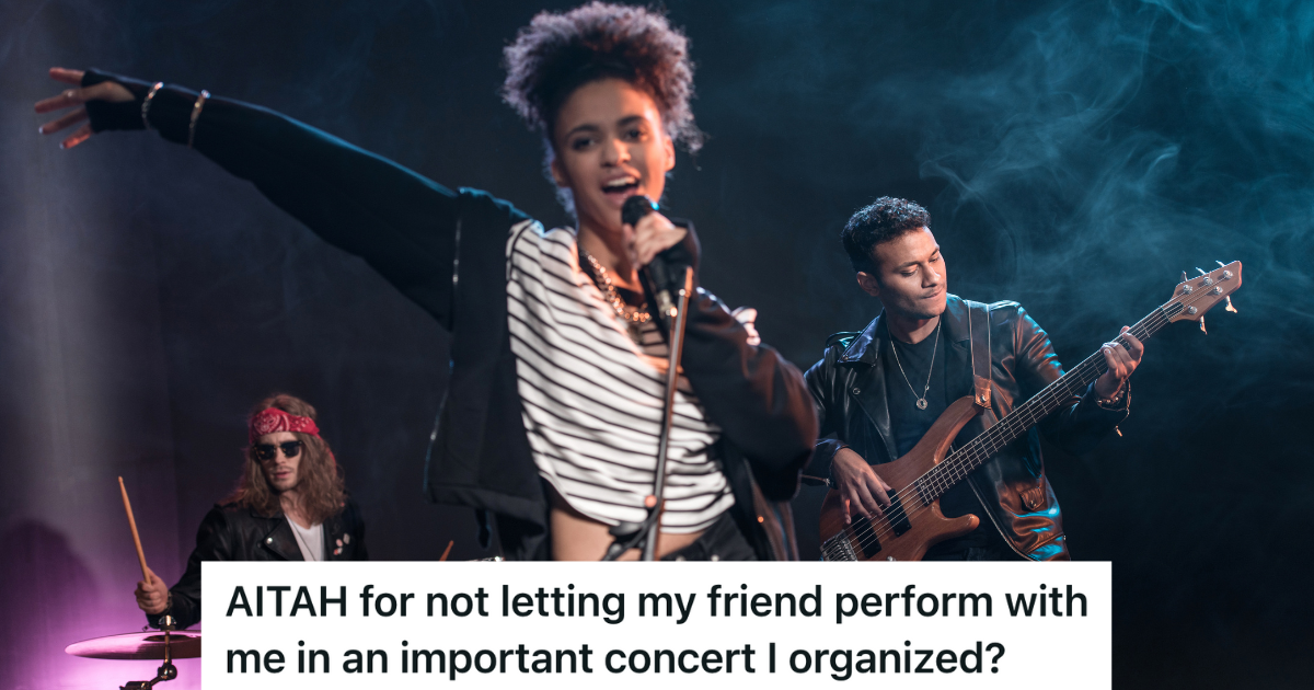 Rock band member offers to let a new friend perform with her on stage ...