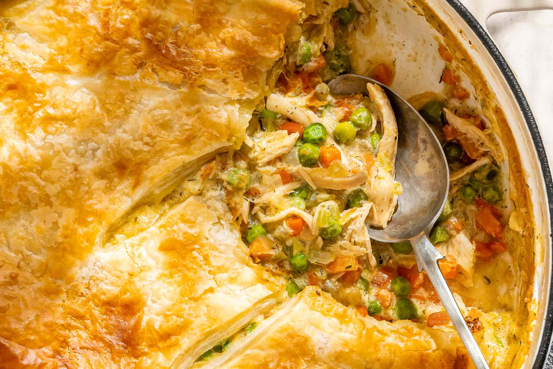 I asked 3 chefs the secret to the best chicken pot pie, and they said ...