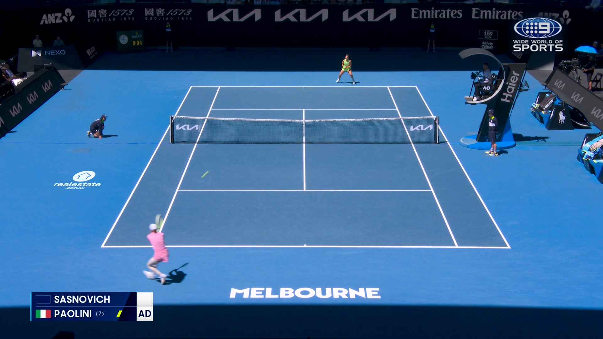 Australian Open highlights: Aliaksandra Sasnovich v Jasmine Paolini