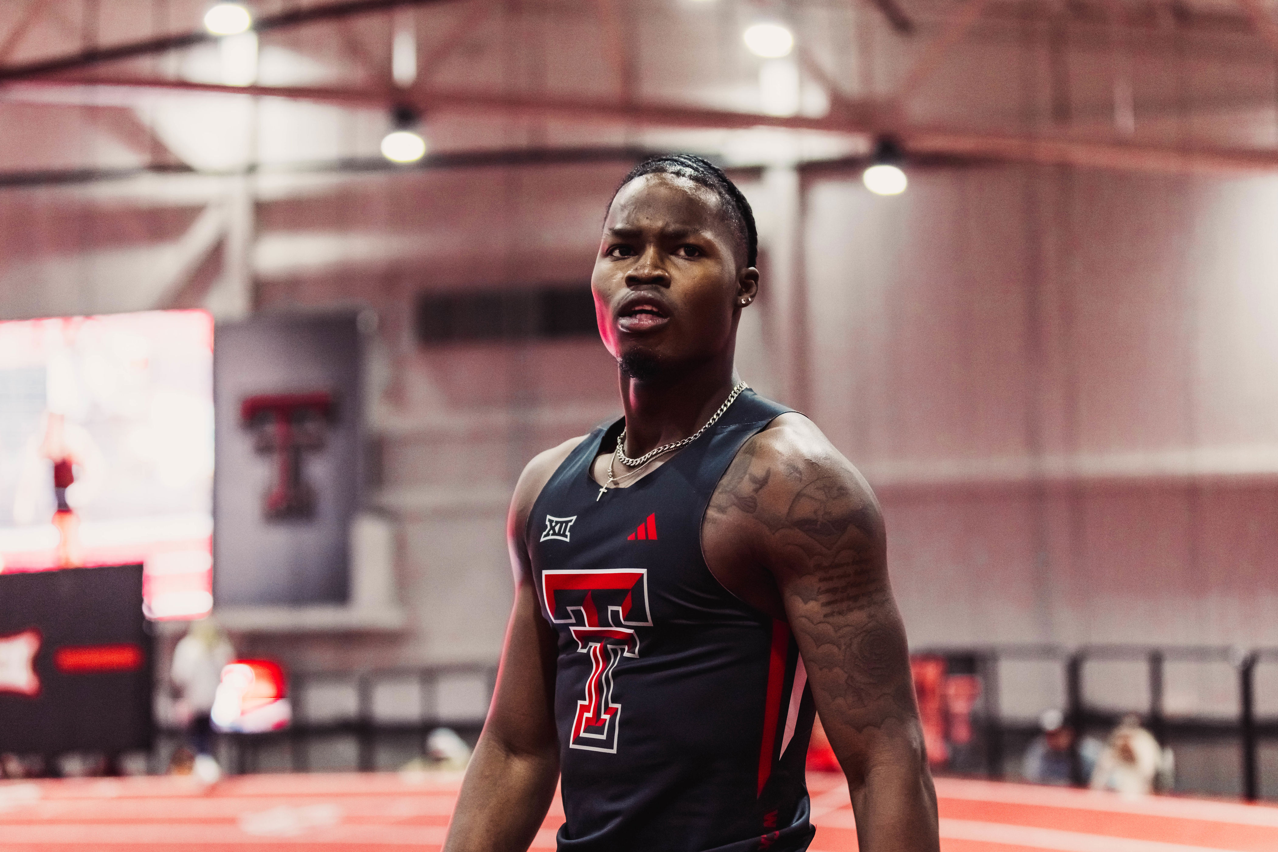Antoine Andrews flashes top form in Texas Tech track and field opener
