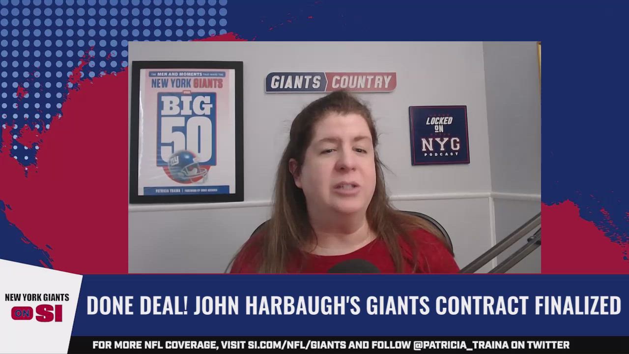 NY Giants finalize contract with John Harbaugh