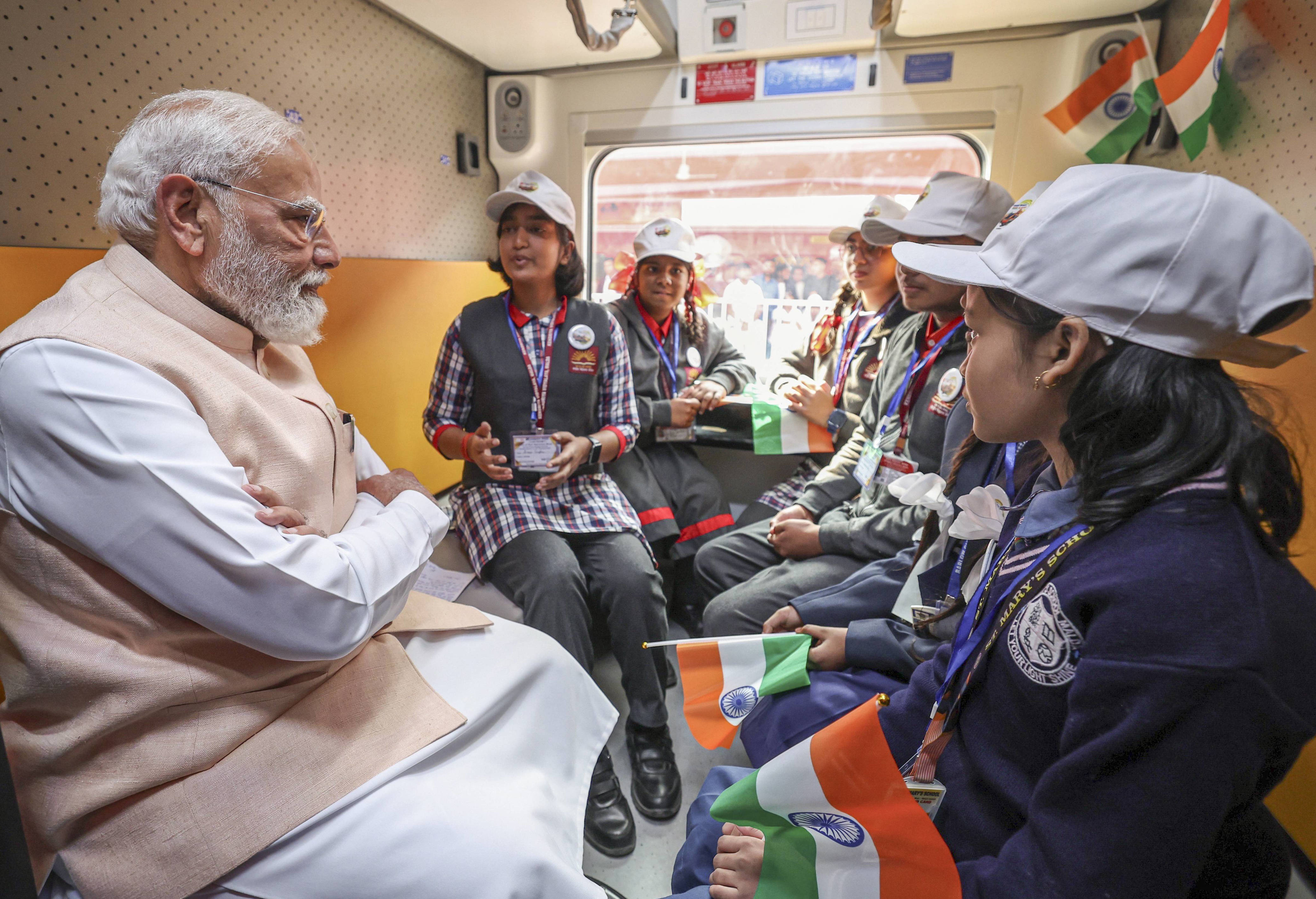 PM Modi inaugurates India's first Vande Bharat sleeper train