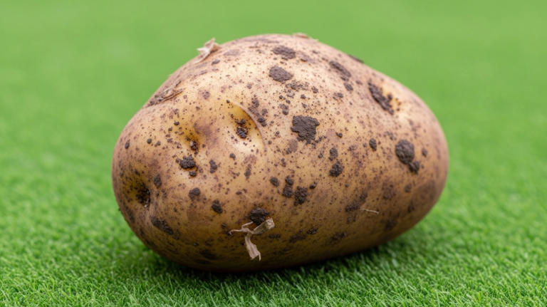 Brown spots on baked potatoes aren't necessarily unsafe