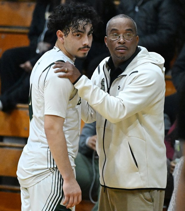 St. Pat’s Livingston trying to box out the pain