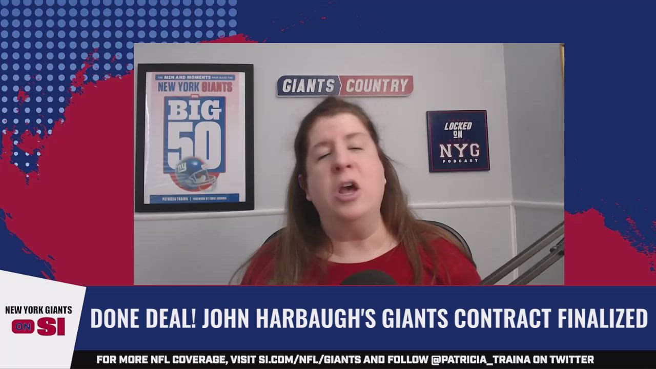 NY Giants finalize contract with John Harbaugh