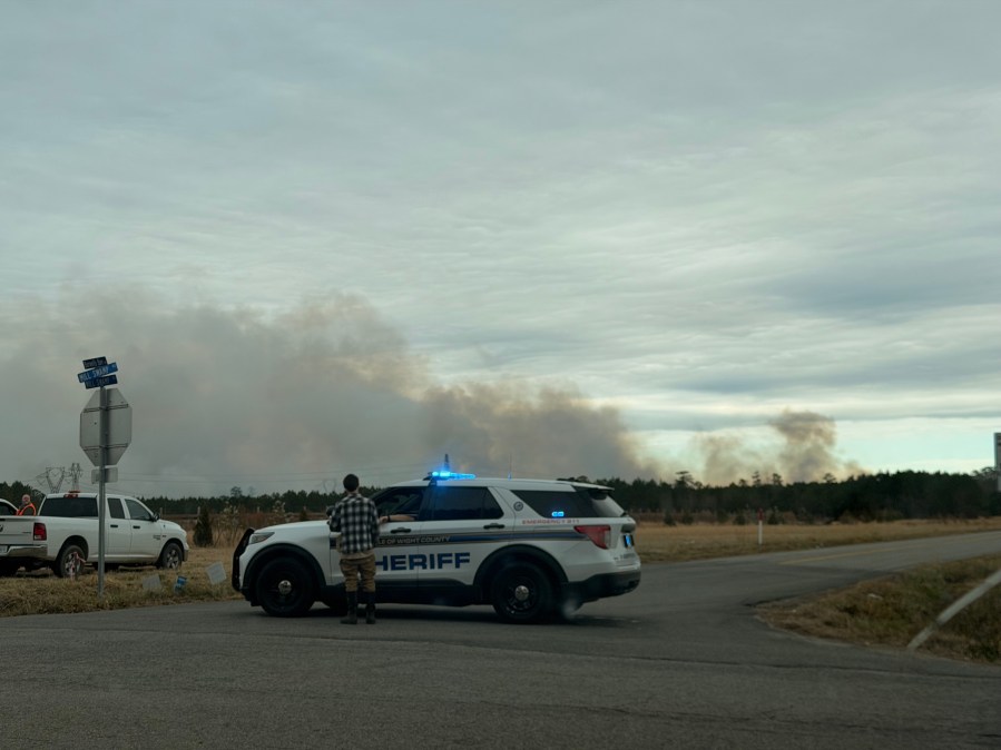 Brush fire shut down lanes on Route 621 East and West