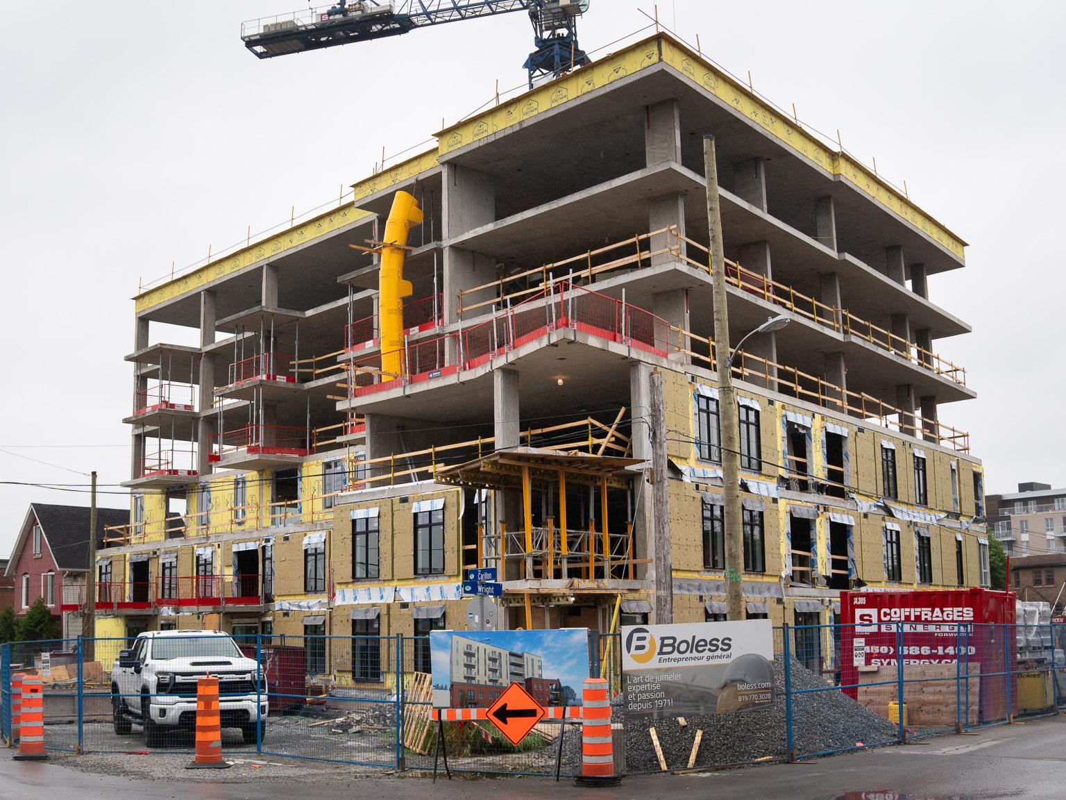 Une baisse record de mises en chantier à Gatineau en 2025