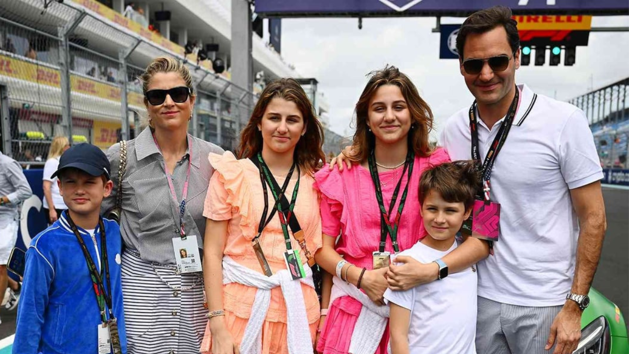 Roger Federer revisits Australian Open glory with wife Mirka and kids ...