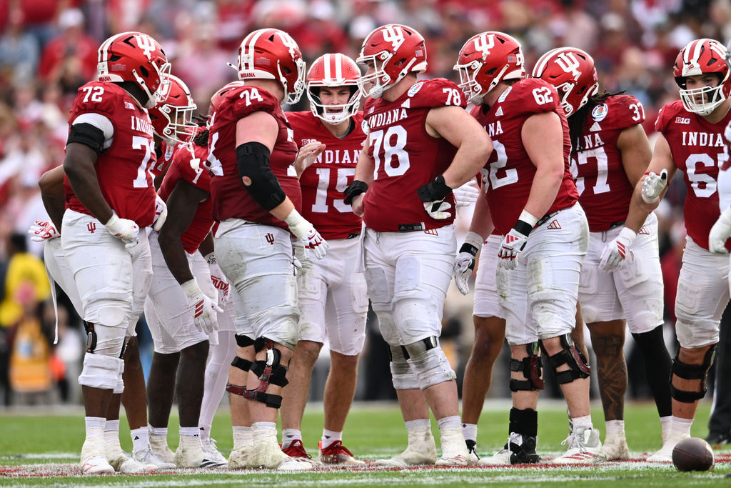 Indiana hopes to lean again on its offensive line against fierce Miami ...