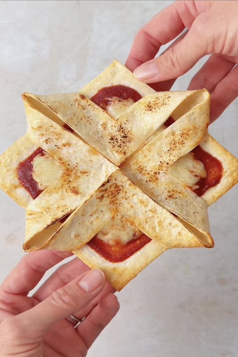 Origami-Pizzastück-Papierkunst